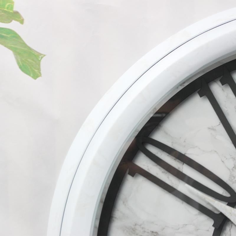 Ceas De Perete Alb Decorativ Marmura Mare 52 cm - eMAG.ro