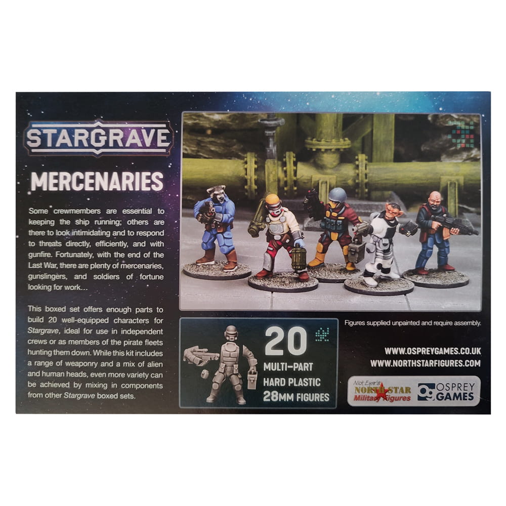 Set de figurine Stargrave Mercenaries, SF la scara 28mm, North Star ...