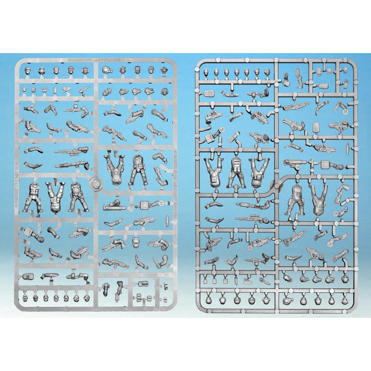 Set de figurine Stargrave Mercenaries, SF la scara 28mm, North Star ...