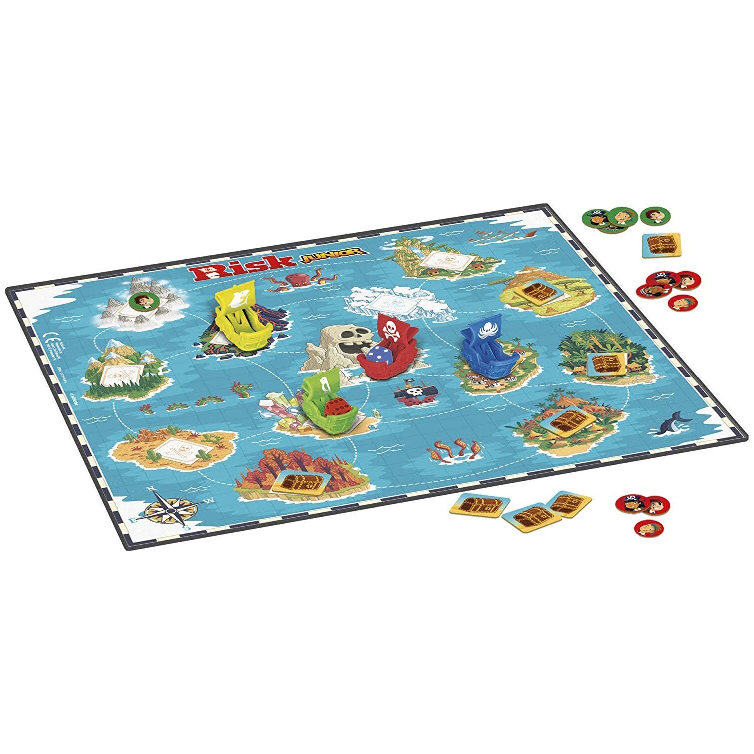 Joc Risk Junior, +5 ani, 4 pioni, 2 nave, 32 de jetoane, 68950 - eMAG.ro
