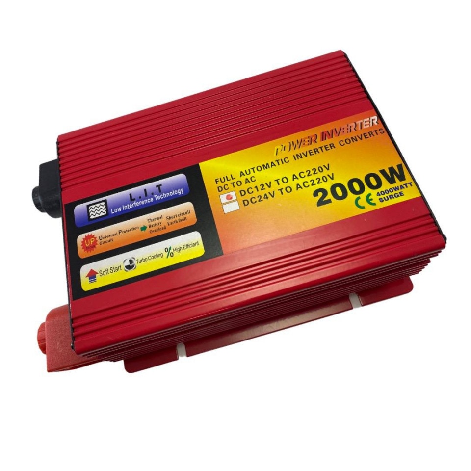 Invertor alimentare 12V, iesire 220V, Power Invertor, putere 2000W ...