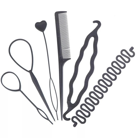 Set de 6 Accesorii Luxury pentru Impletirea Parului, Coada de Peste ...