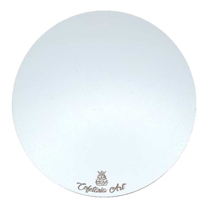 Disc Tort, Personalizat, MDF 3MM, Rotund, Alb, 26 cm, DT002 - eMAG.ro