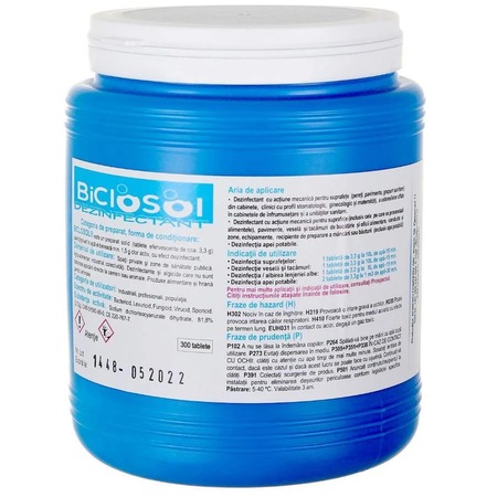 Dezinfectant Tip Cloramina Pentru Apa, Biclosol 300 Tablete - eMAG.ro