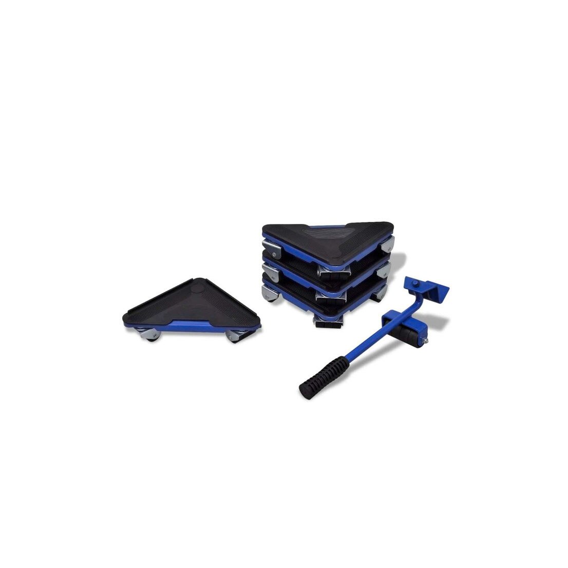 Set Easy Weight pentru mutat obiecte pana la 300 kg, 5 piese, cu 4 role ...