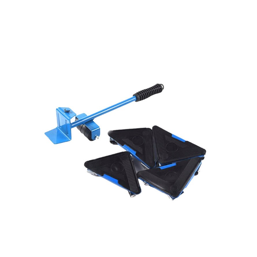 Set Easy Weight pentru mutat obiecte pana la 300 kg, 5 piese, cu 4 role ...