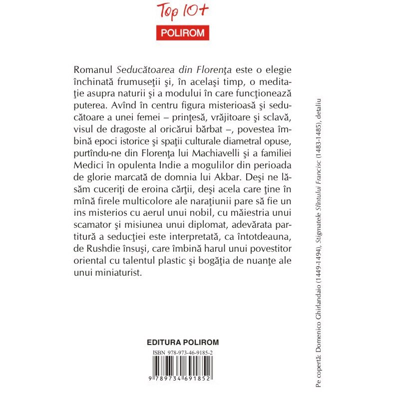 Seducatoarea din Florenta, Salman Rushdie - eMAG.ro