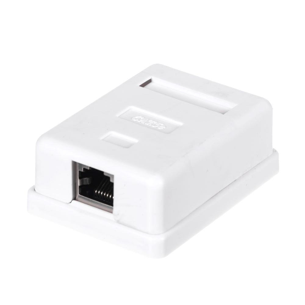 Priza de perete completa Netrack, Cat. 5e, RJ45, 8p8c, FTP, Alb - eMAG.ro
