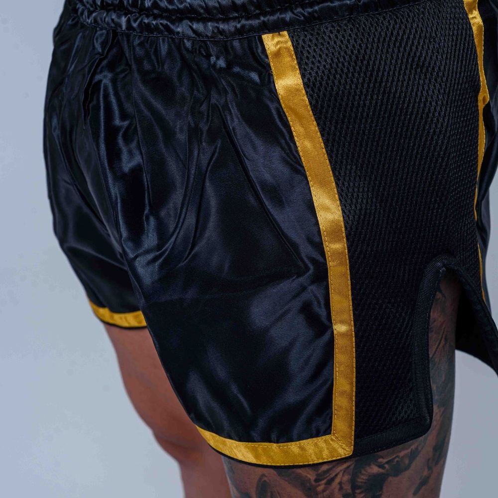 Sort Kickbox Knockout Personalizabil, M, Negru/Galben - eMAG.ro