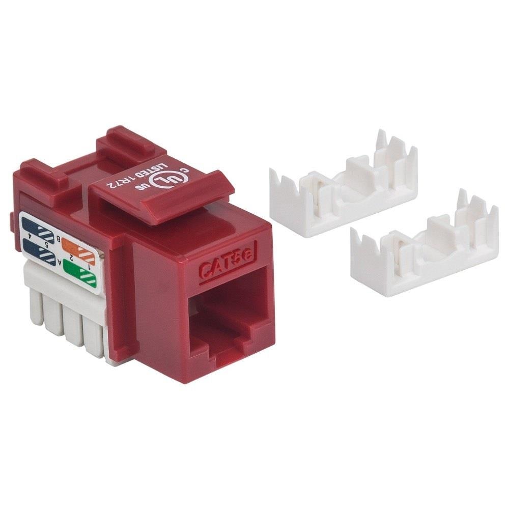 Modul Keystone Intellinet, RJ45, UTP, Cat.5e, Rosu, Alb - eMAG.ro