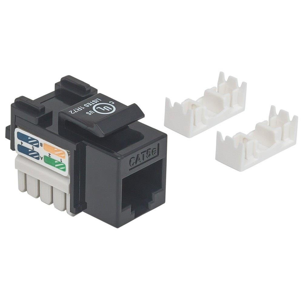 Modul Keystone Intellinet, RJ45, UTP, Cat. 5e, Negru, Alb - eMAG.ro