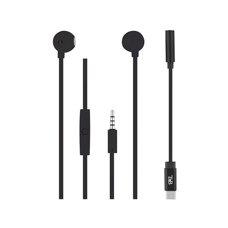 Casti, TNB Sweet, Microfon, USB C, Negru - eMAG.ro