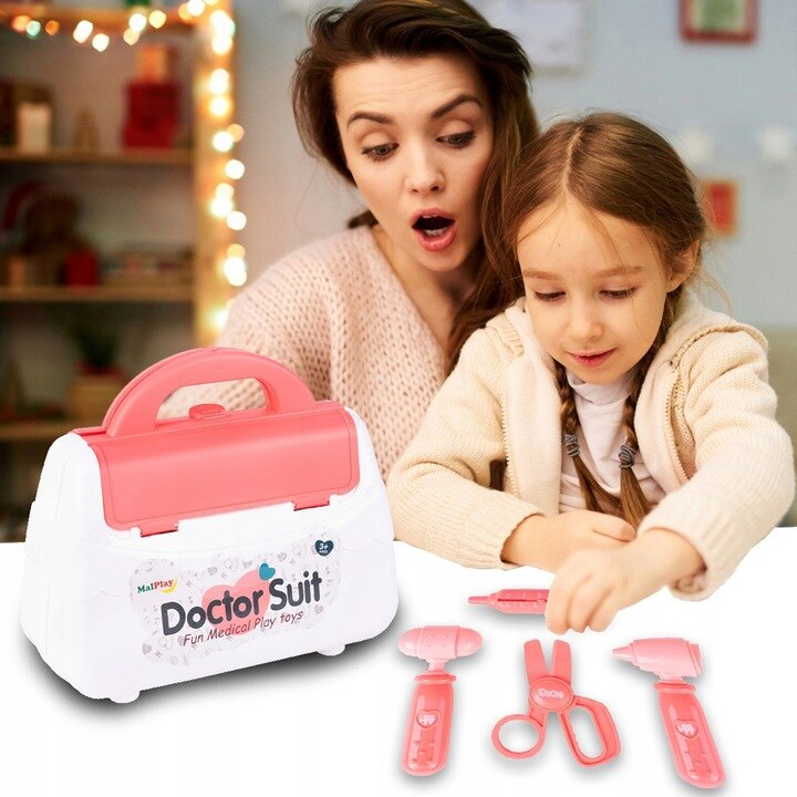 Set Geanta Interactiva Educationala pentru Copii, Joc de Rol Micul ...