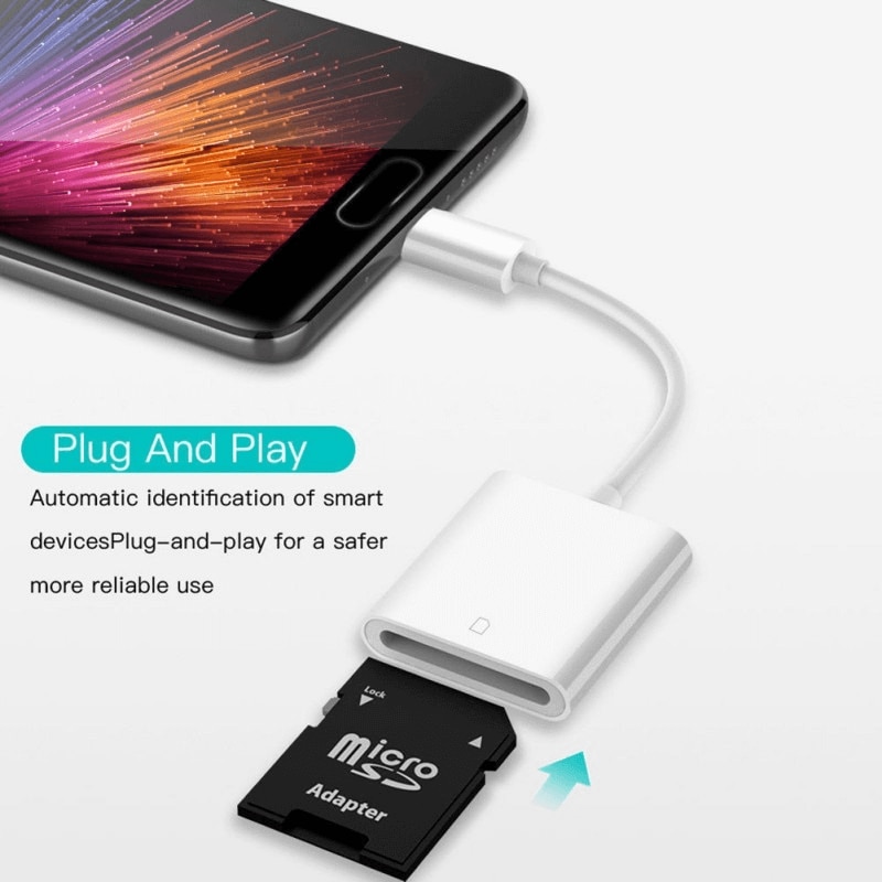 Cablu adaptor cititor card reader USB Type-C 3.1 tata pentru card ...