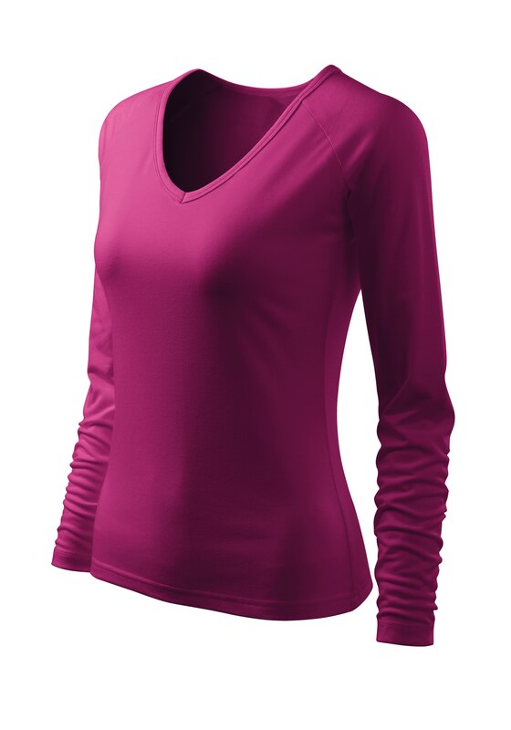 Bluza pentru femei, maneca lunga, V-Neck, 95% Bumbac - eMAG.ro