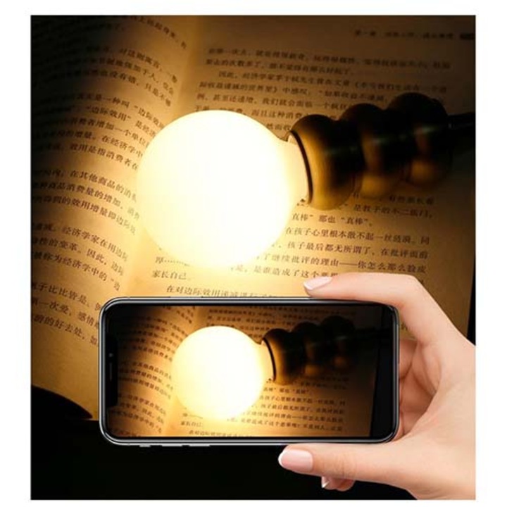 Bec LED G80 forma glob 360 de grade 7 W, E27 cald - eMAG.ro