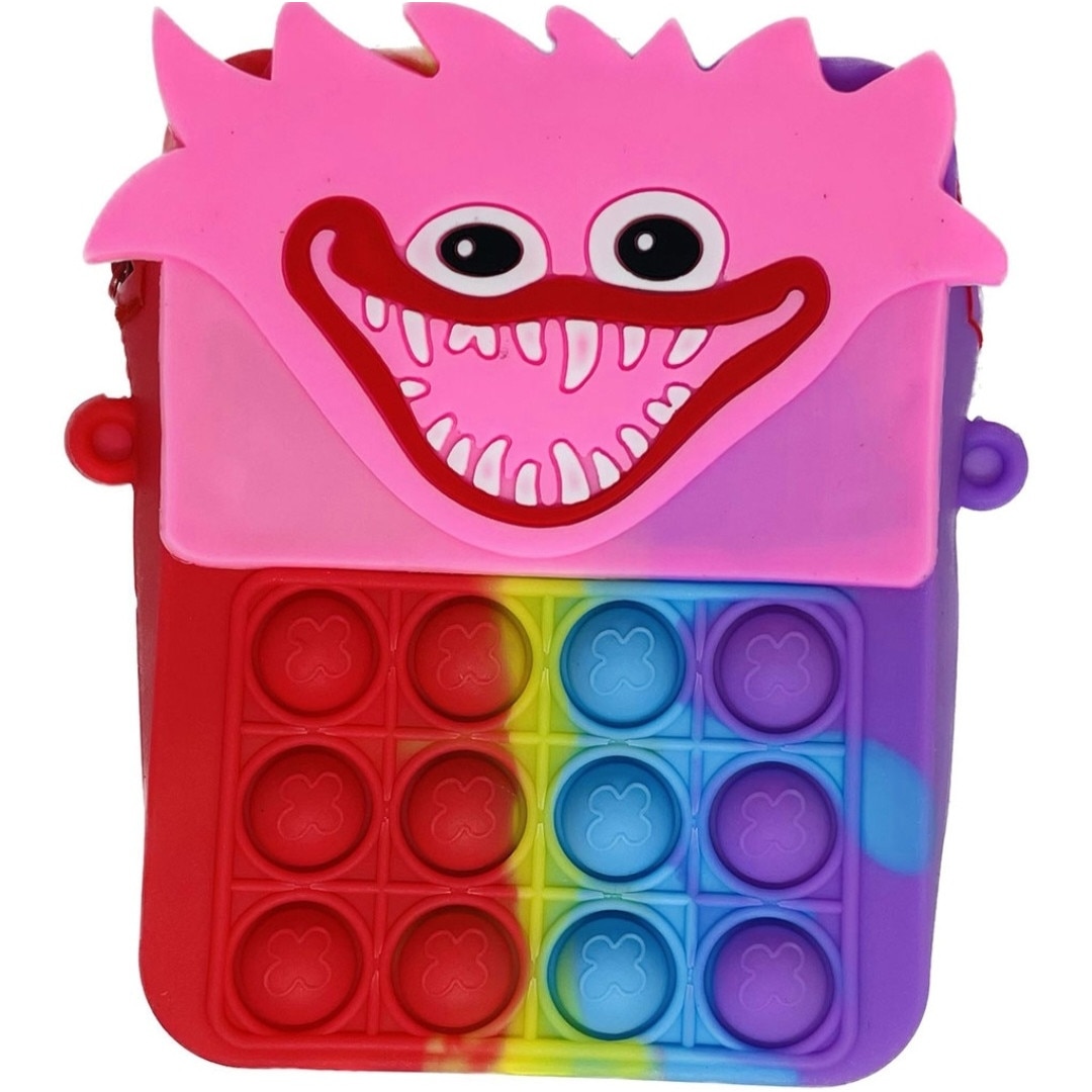 Geanta Pop It Poppy Playtime - Huggy Wuggy, Roz, 12 cm - eMAG.ro
