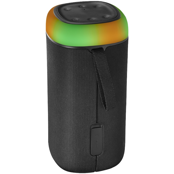 Boxa portabila Hama Shine 2.0, Bluetooth, LED, Protectie antistropire ...