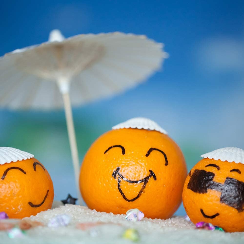 Set 12 Ramuri Mini Mandarine Artificiale pentru Decor, Fructe ...