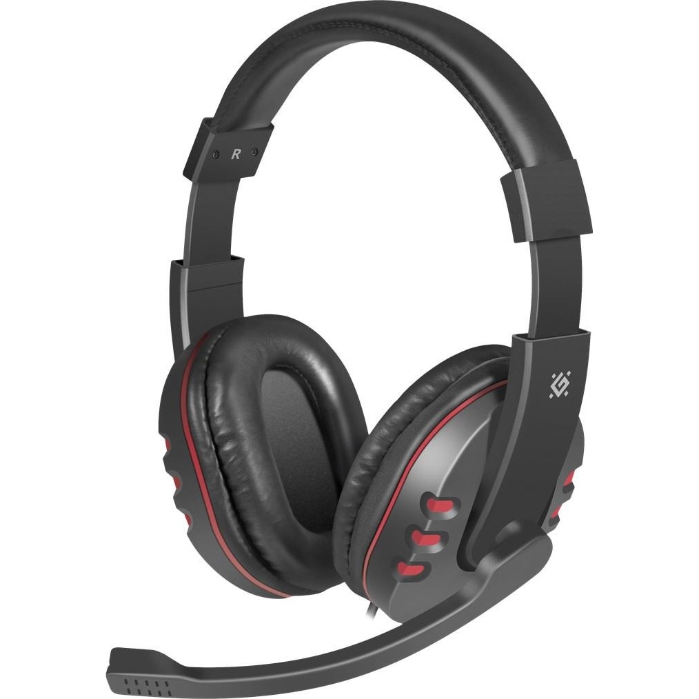 Casti gaming Defender WARHEAD G-160, GRA, Negru / Rosu - eMAG.ro