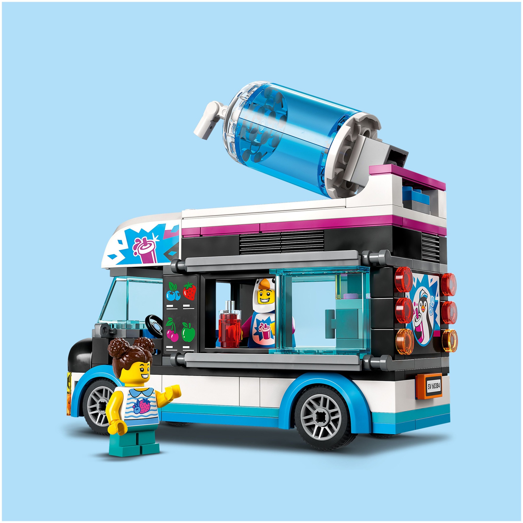 LEGO® City - Penguin van with border 60384, 194 части - eMAG.bg