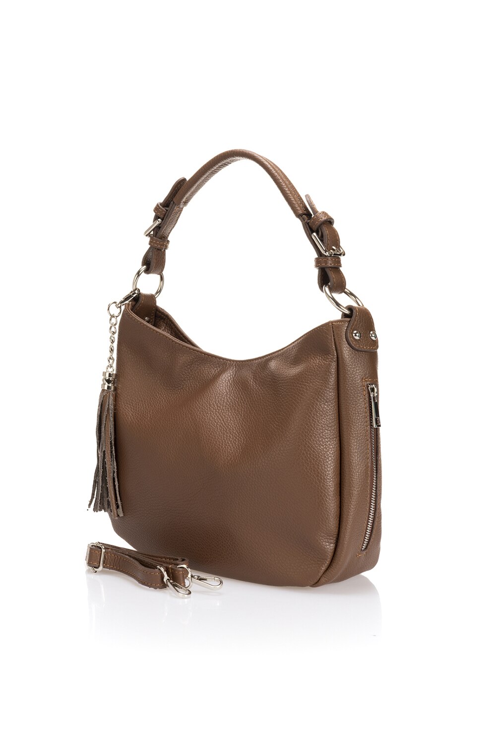 Massimo Castelli, Geanta hobo uni de piele, Caprui - eMAG.ro