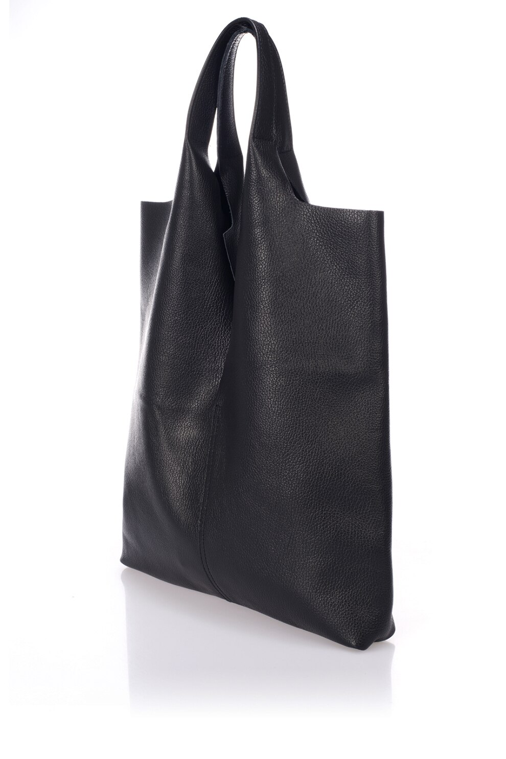 Massimo Castelli, Geanta tote de piele, Negru - eMAG.ro