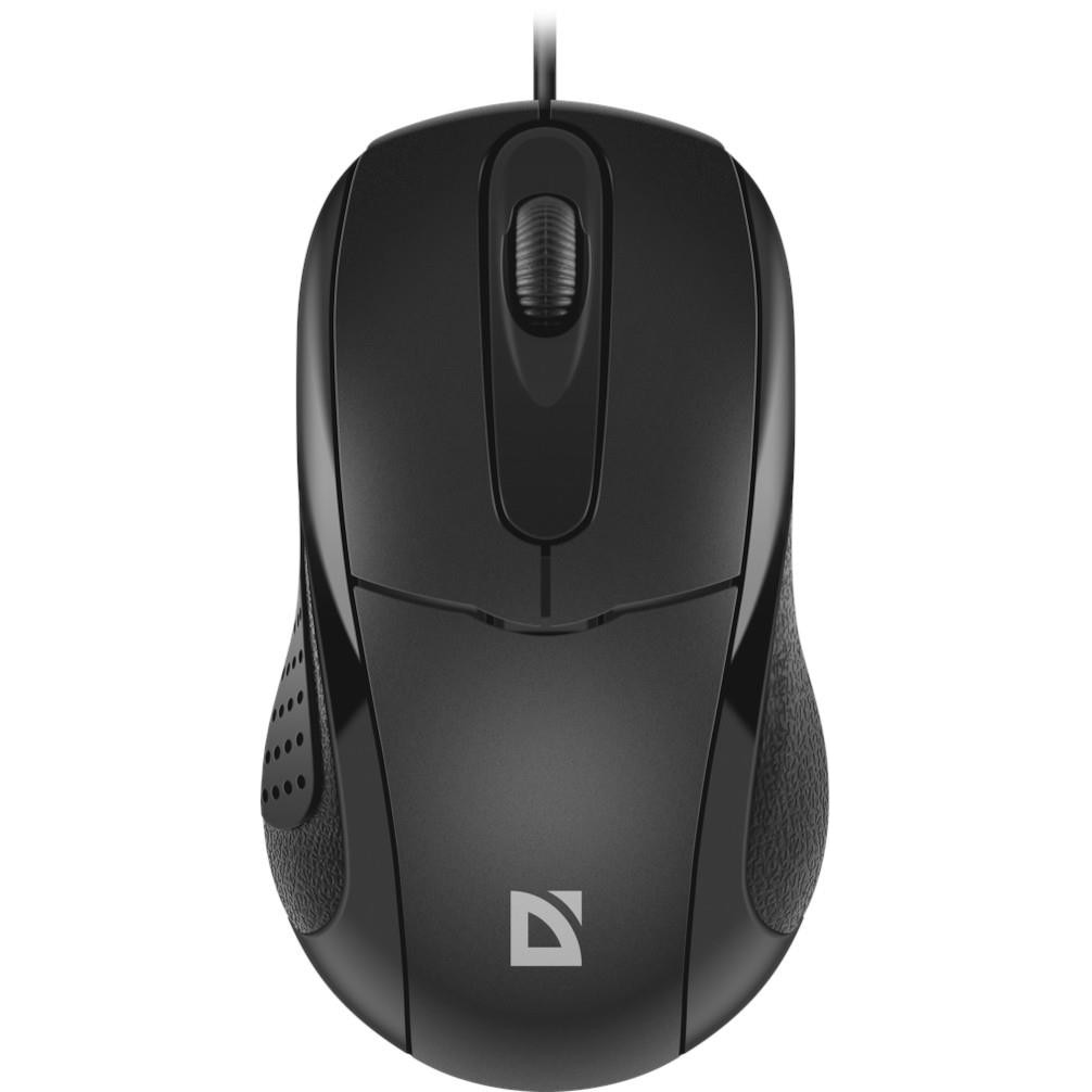 Mouse cu fir Usb Defender, 1000 DPI, Negru - eMAG.ro