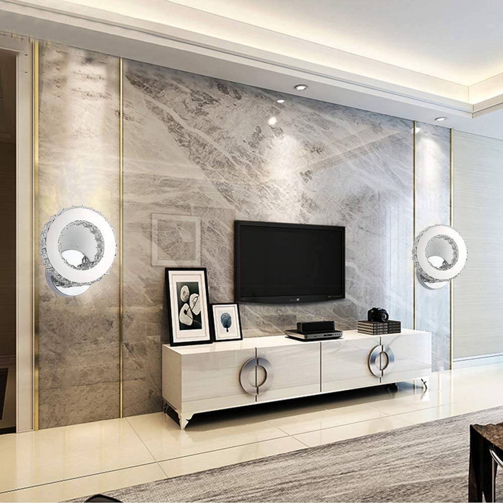 Aplica, Cristal/Inox, 16W, LED, Argintiu - eMAG.ro