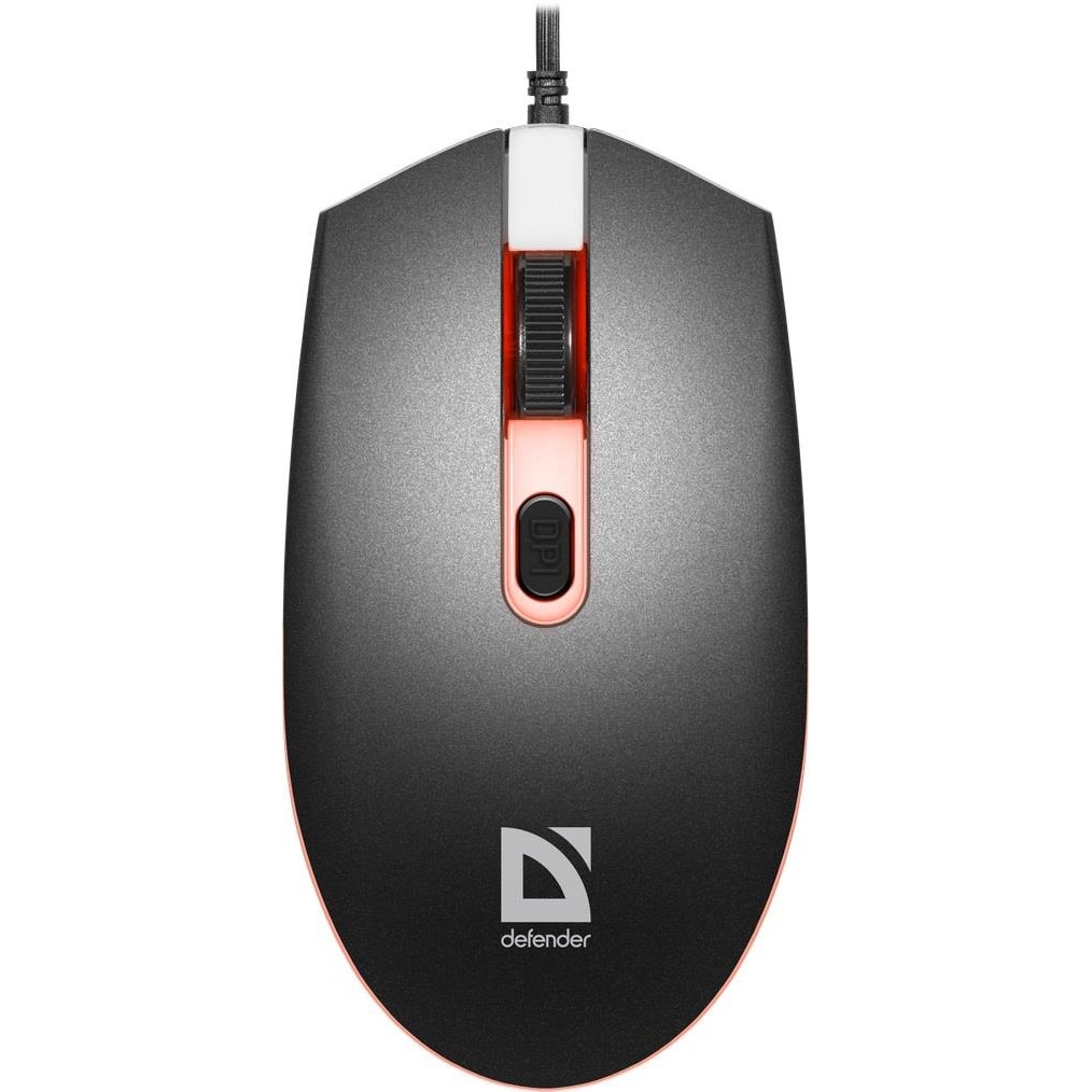 Mouse cu fir Usb Defender, 1600 DPI, Iluminare de fundal LED - eMAG.ro