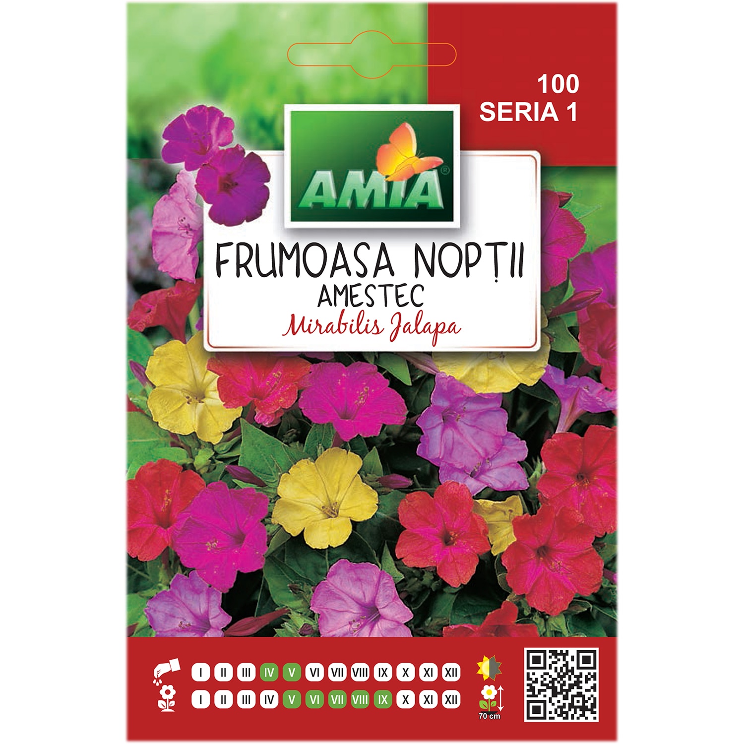Amia virág magvak, "Frumoasa Noptii", Vegyes színek, 3 g - eMAG.hu
