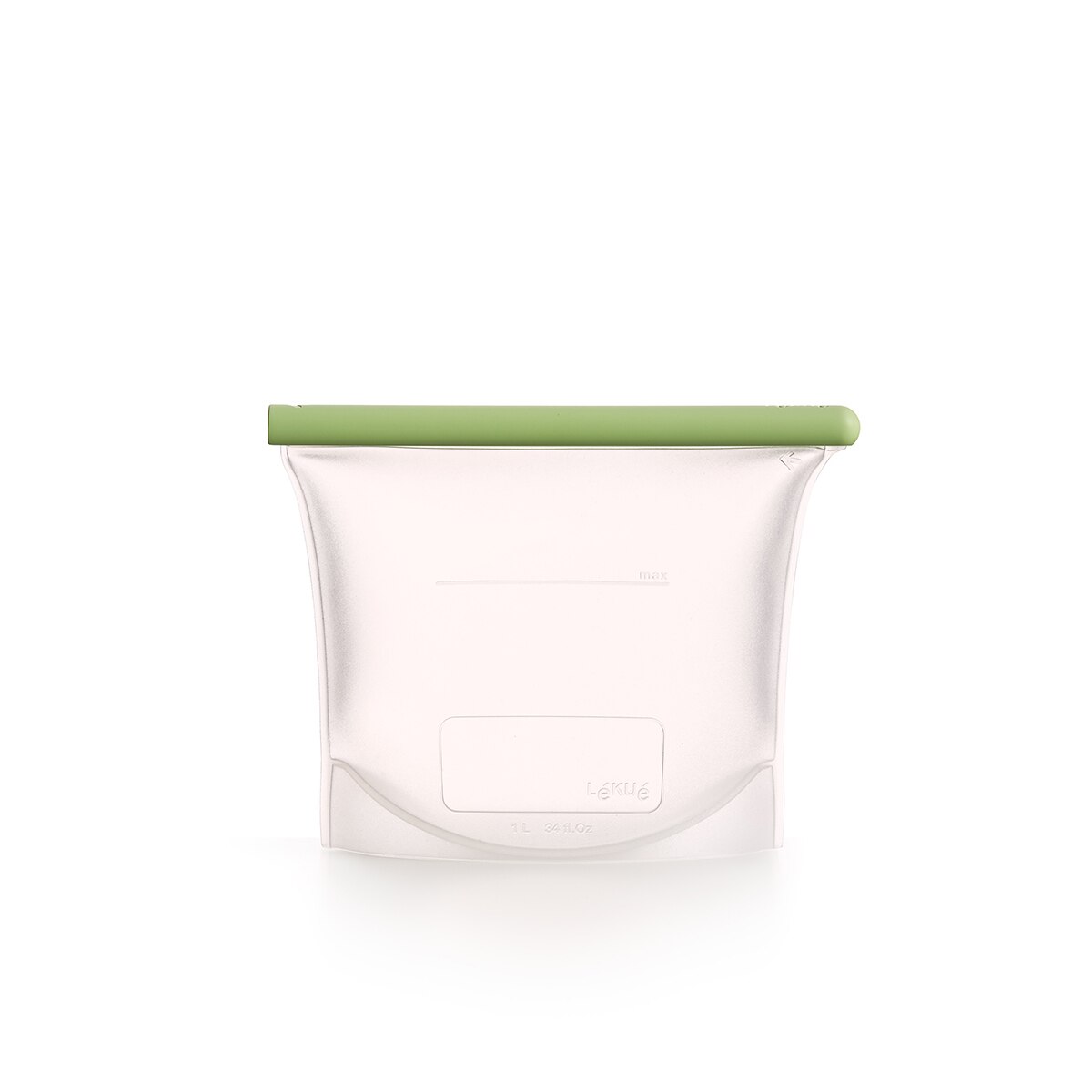 Punga alimentara ermetica Lekue, 1l, Plastic/Silicon, Verde/Transparent - eMAG.ro