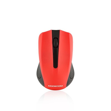 Mouse wireless Modecom, 1200 DPI, Negru/Rosu - eMAG.ro
