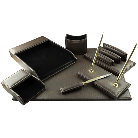 Set birou 7 piese imitatie piele: mapa birou(42*52 cm), suport stand 2 ...