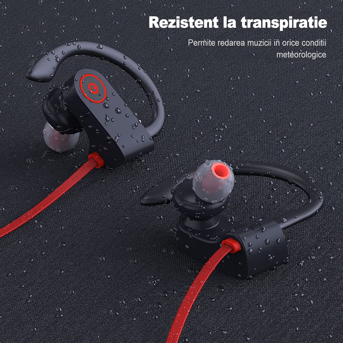 Casti wireless sport, Vaxiuja, Bluetooth 5.0, Noise Cancelling, Stereo ...