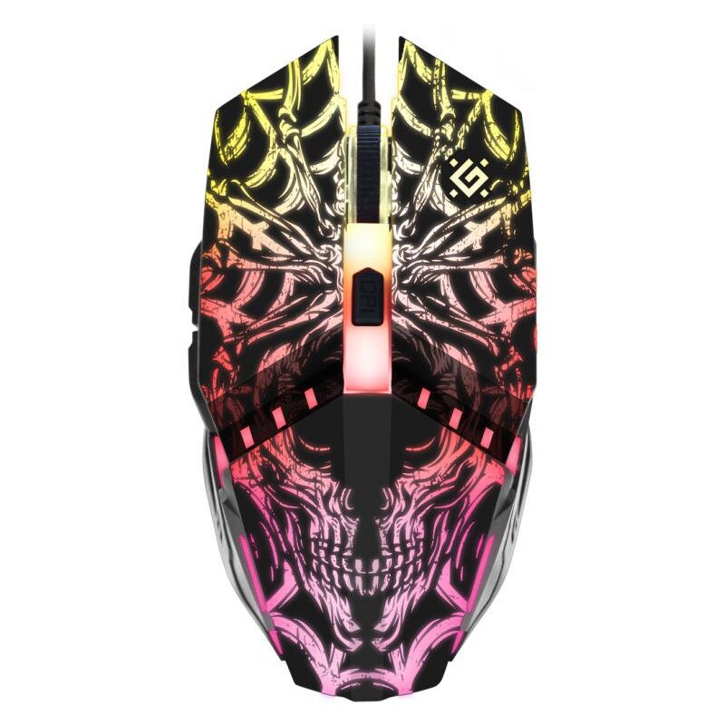 Mouse gaming cu fir Usb Defender, 2400 DPI, Negru - eMAG.ro