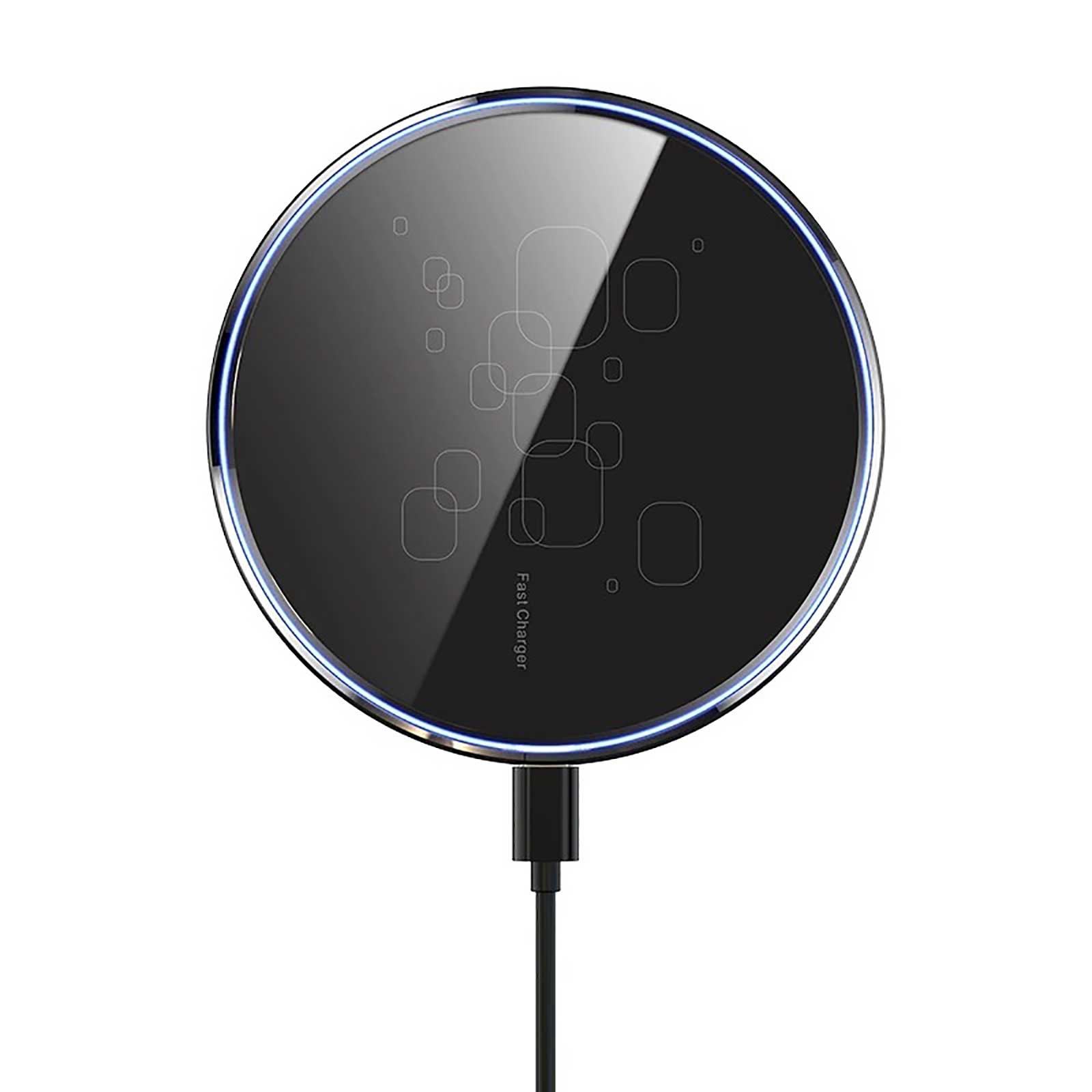 Incarcator Wireless Fast Charge 15W /10W /7.5W /5W, Aluminiu, Ultraslim, Tehnologie Qi ...