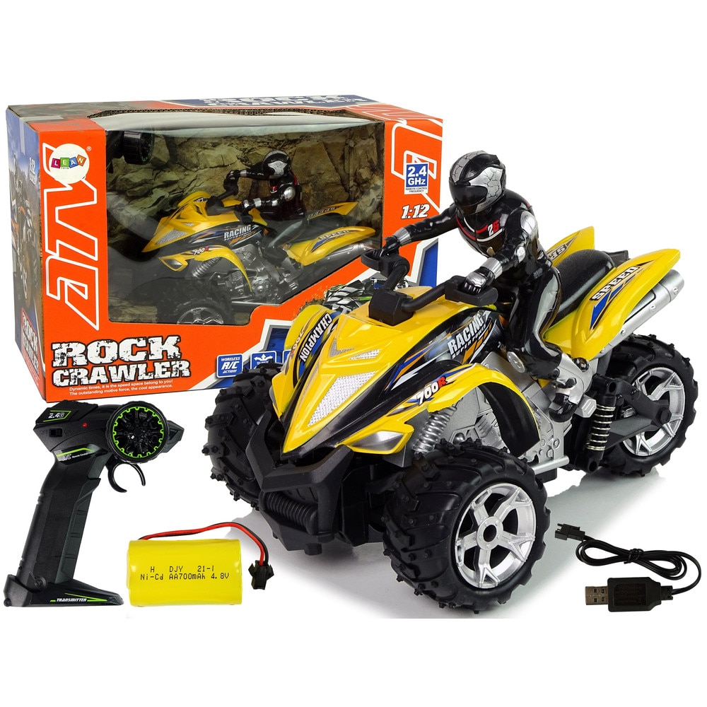 Quad Rock Crawler távirányítós 1:12 2,4G sárga 10230 - eMAG.hu