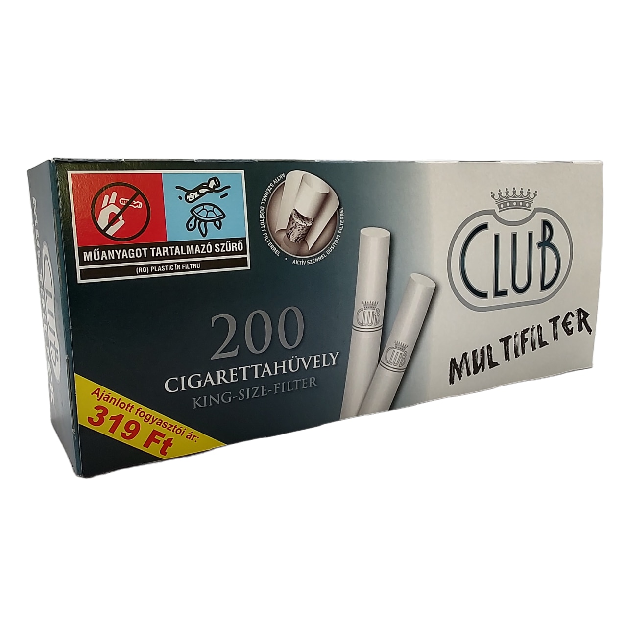 Set tuburi tigari pentru injectat tutun Club Multifilter, 200 tuburi ...