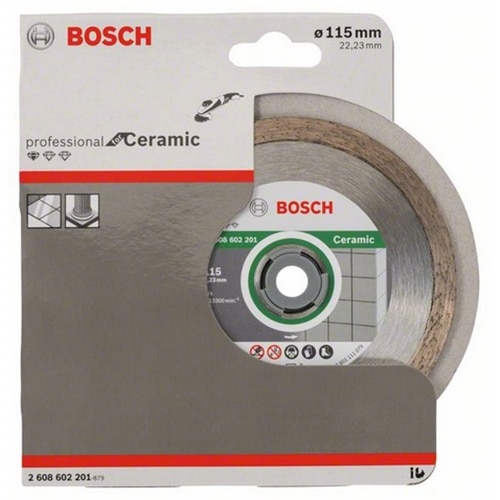 Disc diamantat Standard/Ceramic Bosch 2608602201, 115 mm diametru, 1.6 ...