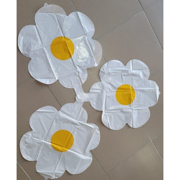 Set 3 baloane folie floare 50 x 40 cm - eMAG.ro