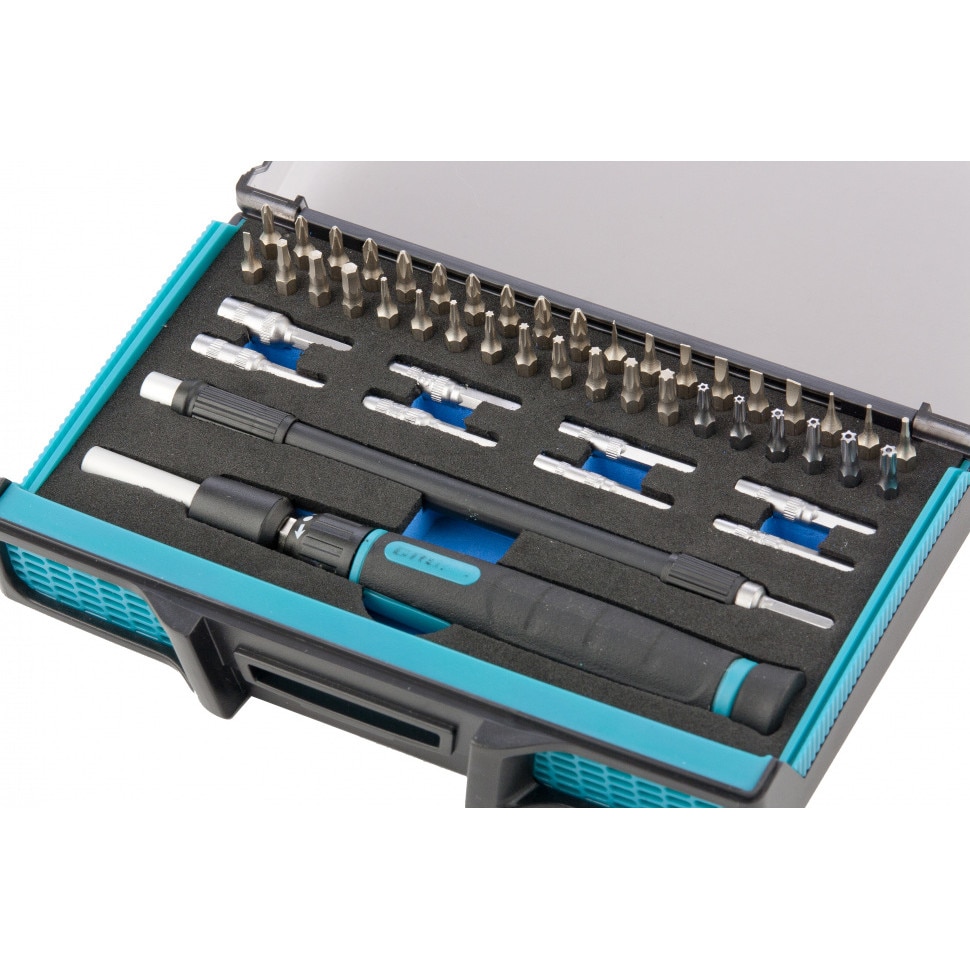 Surubelnita cu set biti si capete tubulare, de precizie, cap flexibil ...