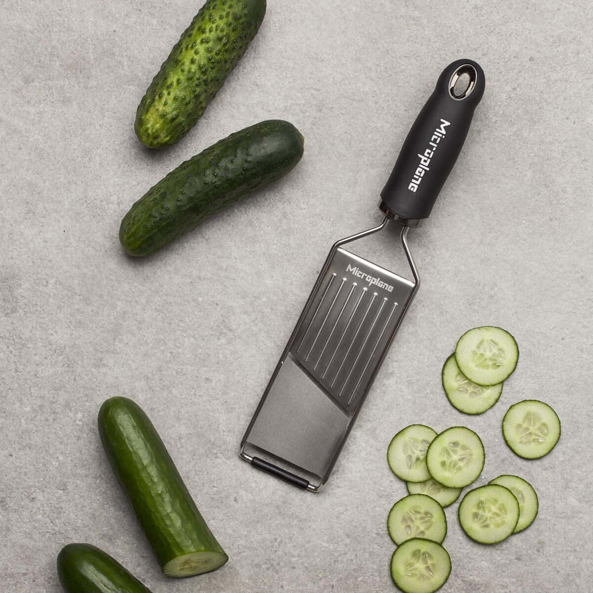 Razatoare fructe si legume Microplane Gourmet Slicer, Inox, Negru ...