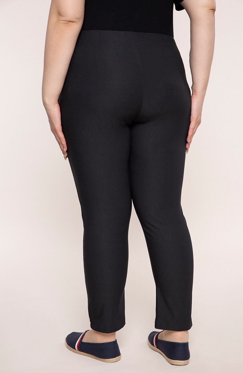 Pantaloni drepti pentru femei, MDR24, culoare grafit, lungime 7/8 ...