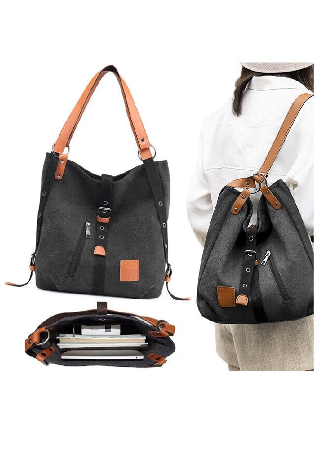 Geanta dama, Rucsac, WatchMe, Gri - eMAG.ro