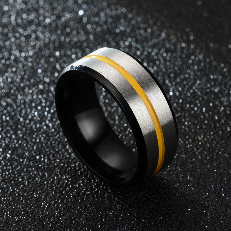 Inel inox 4302C, Sic Moda, Negru, 8 US, 57 mm - eMAG.ro