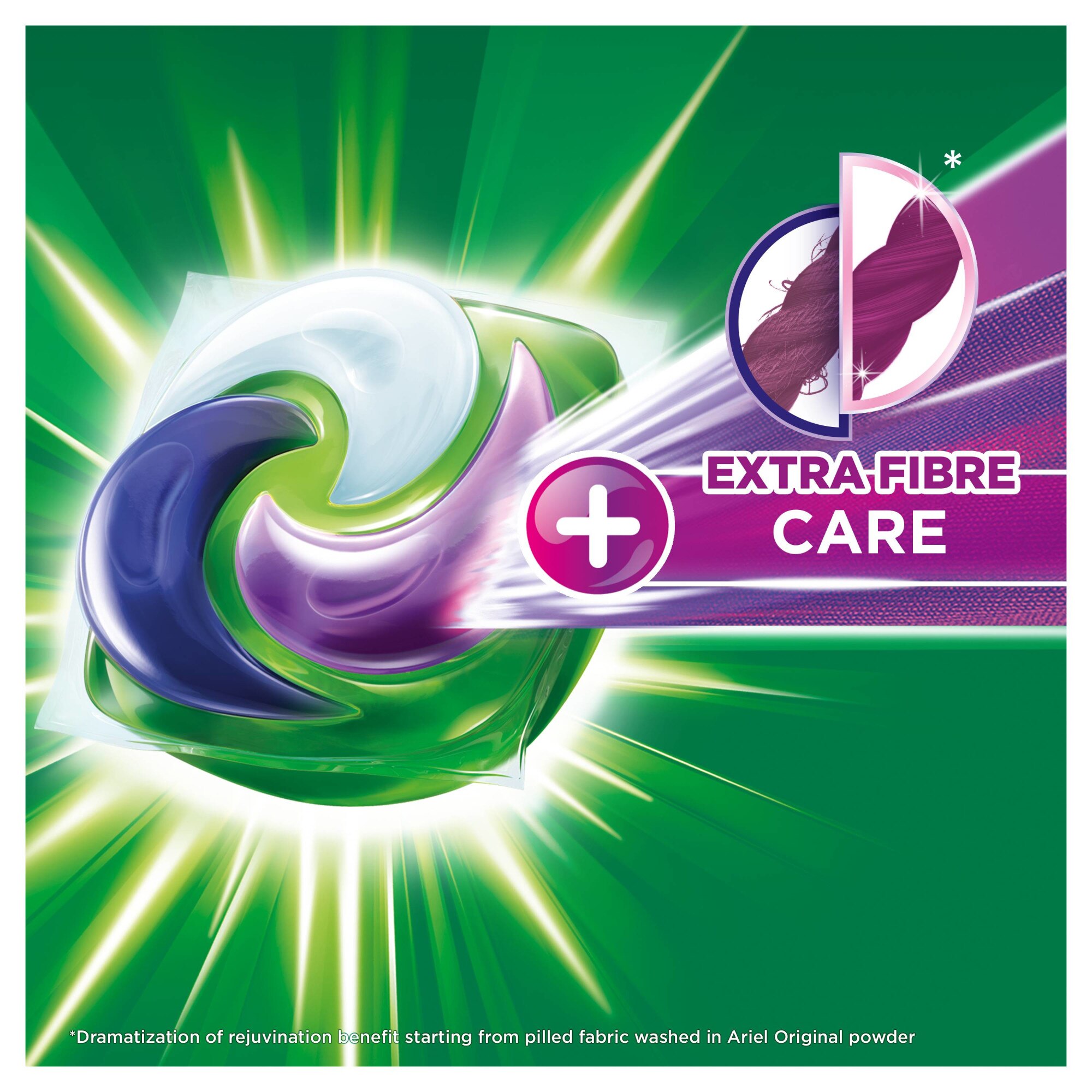 Detergent de rufe capsule Ariel PODS+ Extra Fiber Care, 30 spălări ...