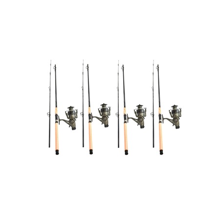 Set 4 Lansete feeder 2.7 m echipate cu 4 Mulinete DA6000 Baitrunner ...