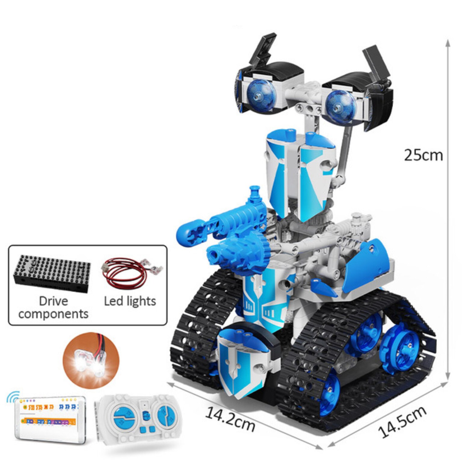 Robot de Construit cu Telecomanda, Control prin Aplicatie, Control ...