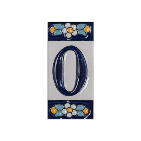 Placa ceramica, Cifra 0, Flamenco, Multicolor, 7.5X3.5 cm - eMAG.ro